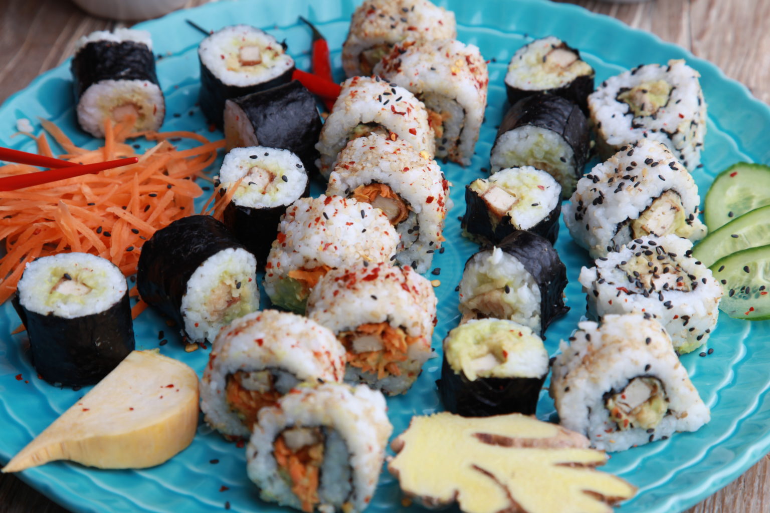 Inside-Out-Rolls und Maki-Sushi - Mission Sushi erfolgreich absolviert ...